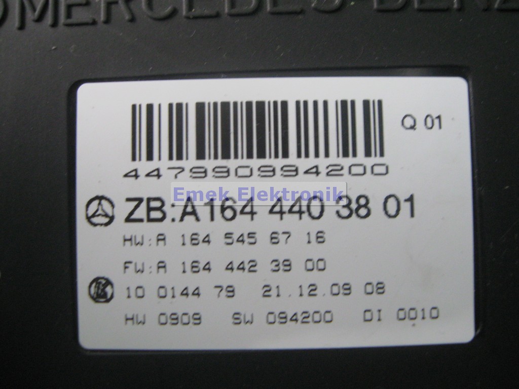 A1644403801 A 164 440 38 01 W 164 ÖN SAM BEYNİ A1644403801